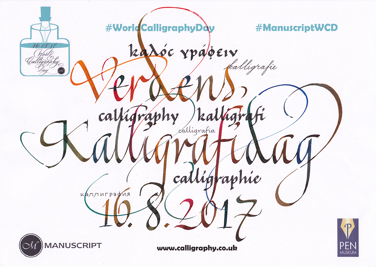 manuscript_world_calligraphy_day – Global Hobby og Kunst