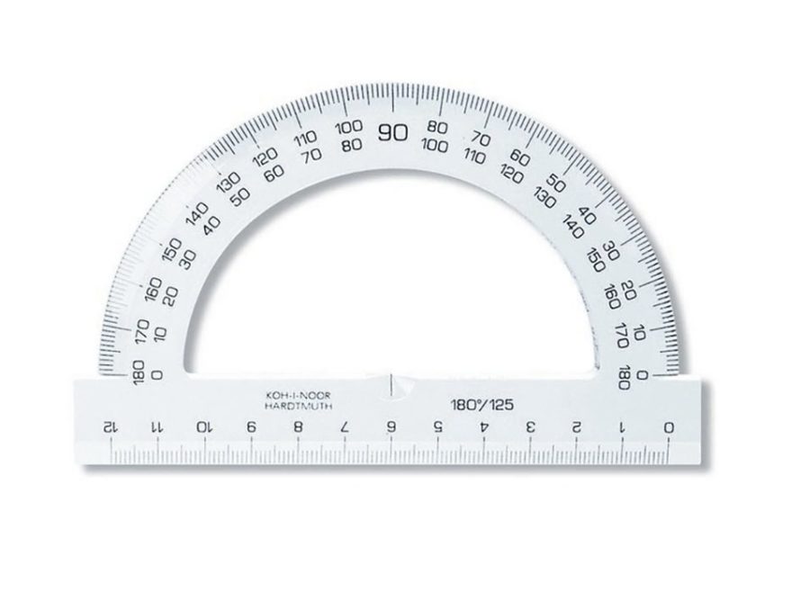 Koh-i-Noor Gradskive Transportør 12cm – 180°/125 – Global Hobby og Kunst