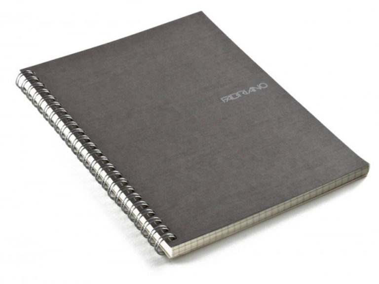 EcoQua Notebook Spiral – Grå – A4 ruteark 10mm – Global Hobby og Kunst