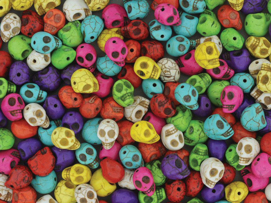 Perler Hodeskalle 12mm – 16stk – Global Hobby og Kunst