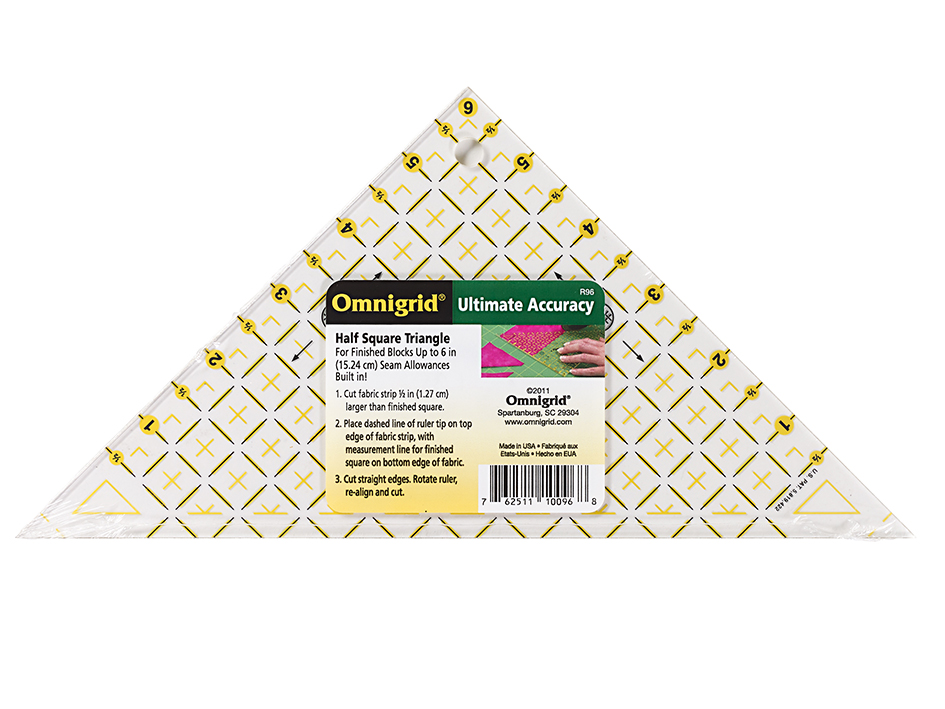 Prym Quick Triangle Ruler – Omnigrid 1/2->6inch – Global Hobby og Kunst