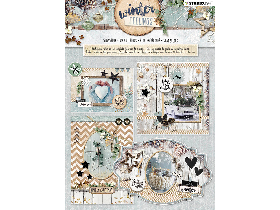 Studio Light Die Cut Block A4 – Winter Feelings 86 – Global Hobby og Kunst