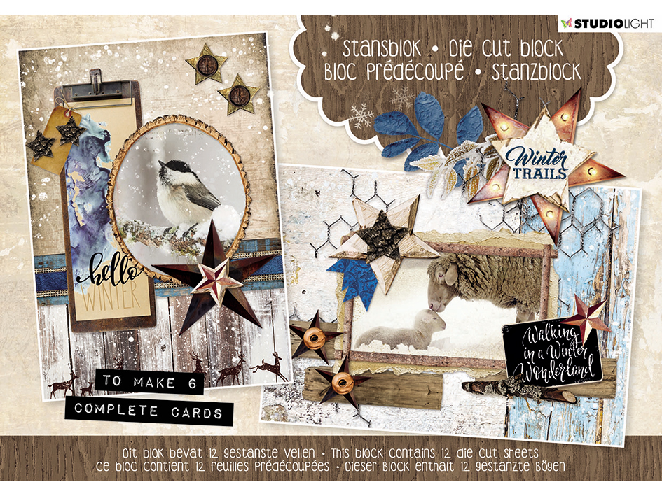 Studio Light Die Cut Block A5 – Winter Trails 24 – Global Hobby og Kunst
