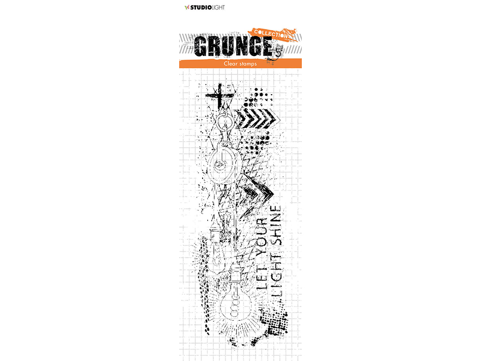 Studio Light Stamp 74x210mm Grunge Collection 494 – Global Hobby og Kunst