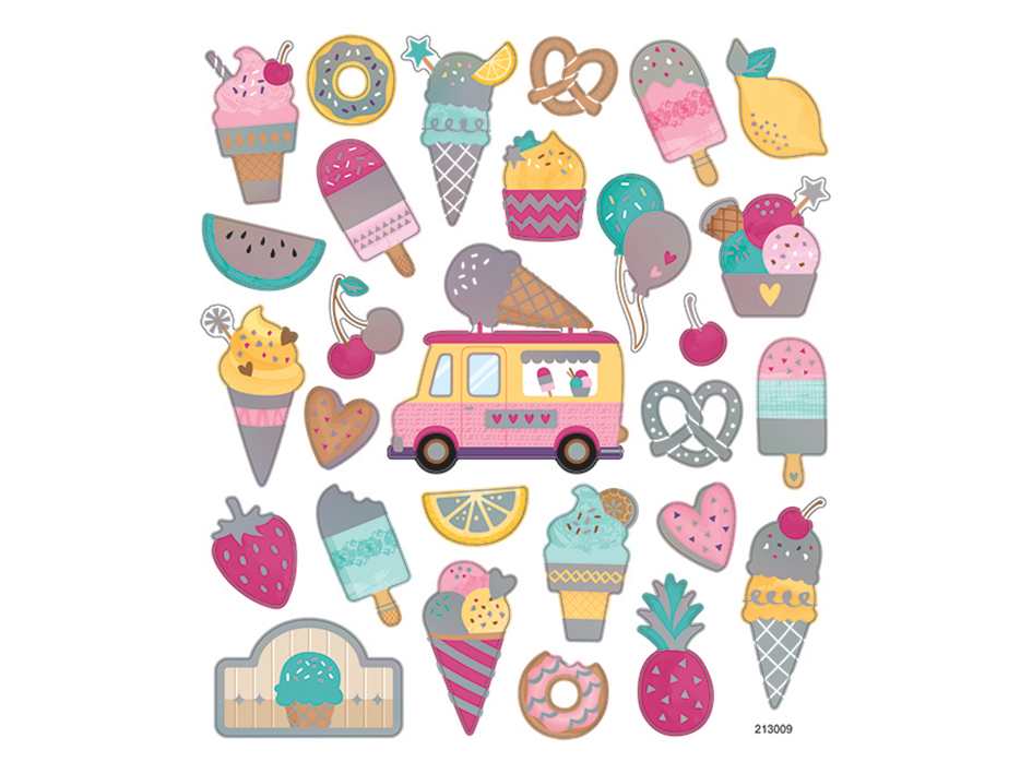 Klistremerker – Iskrem – Global Hobby og Kunst